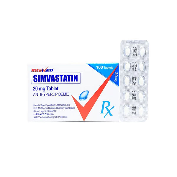 ROSE PHARMACY Simvastatin 20mg Film-Coated Tablet 1's price in the ...